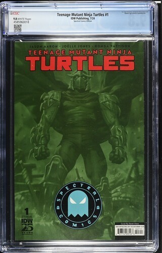 TEENAGE MUTANT NINJA TURTLES #1 CGC 9.8 Chew Cover -Shredder Virgin Ltd ...