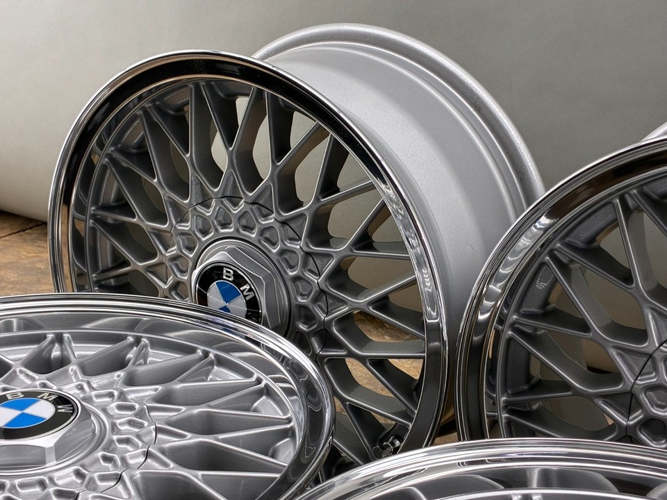 4 Stk. orig. BBS BMW E30 Felgen 4x100 7x15 et24 Wheels rims 36 11 79066 ...