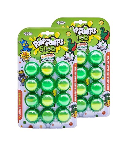 Pop Pops: Snotz - 24 Peices Deluxe Pack, 18 Poppable Bubbles, Kids ...
