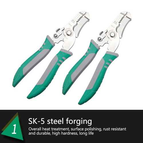 Cable Wire Stripper Cutter Crimper Multifunctional Tool Pliers Screws ...