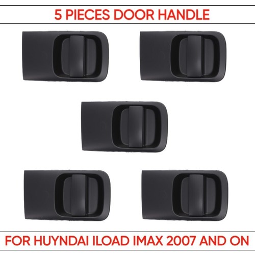 5pc Rear Right Outer Sliding Door Handle Black for Hyundai iLoad iMax ...