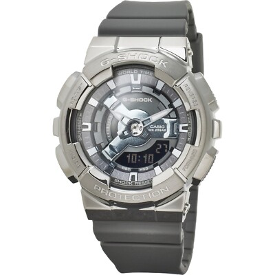 CASIO G-SHOCK WATCH S.STEEL 42MM ANALOG/DIGITAL 200M ALARM TIMER WT ...