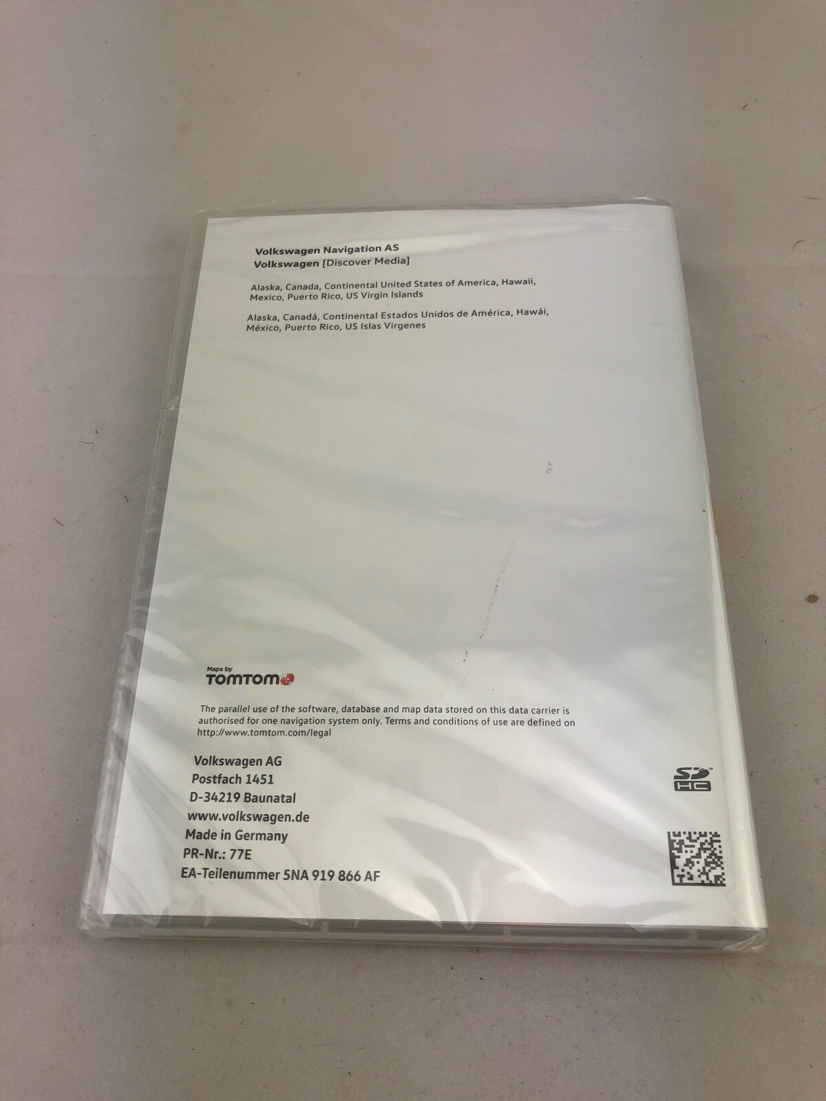 5NA919866AF VW Original Navigation AS SD-Speicherkarte Nord America V9 ...