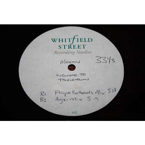 Mekon Featuring Evil B & Jah Norris ACETATE / Welcome To Tackletown ...