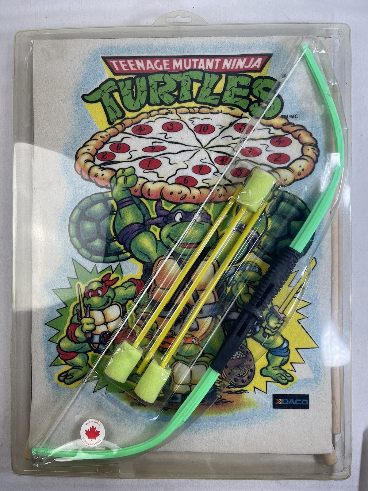 TMNT Bow, Arrow, and Target Stand, Daco 1989 Mirage Studios Made In ...