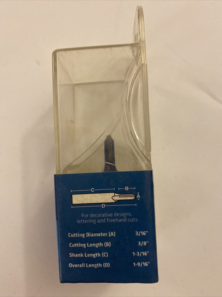 (New) CENTURY DRILL & TOOL 40112 3/16" Veining Carbide Router Bit | eBay