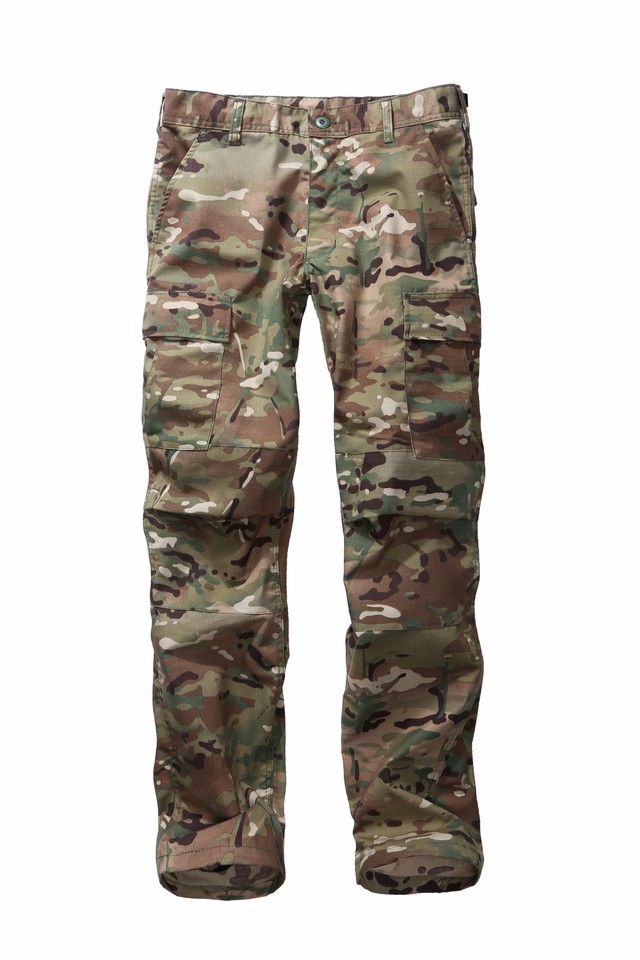 BACKBONE Mens Army Style BDU Pants Multi-Pocket Camouflage Casual Cargo ...