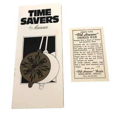 Time Savers By Armour Old Hoosier Meats Smoked Ham Middlebury IN Recipe ...