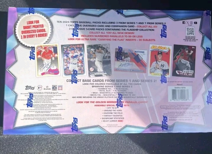 2024 Topps Baseball Collection The Flagship Collection Box Series 1 & 2 ...