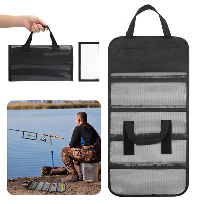 Black Fishing 5 Pocket Lure Bag with PVC Bag for Jig Offshore Storage ...