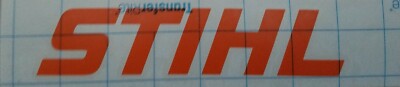 STIHL 6" window sticker orange | eBay