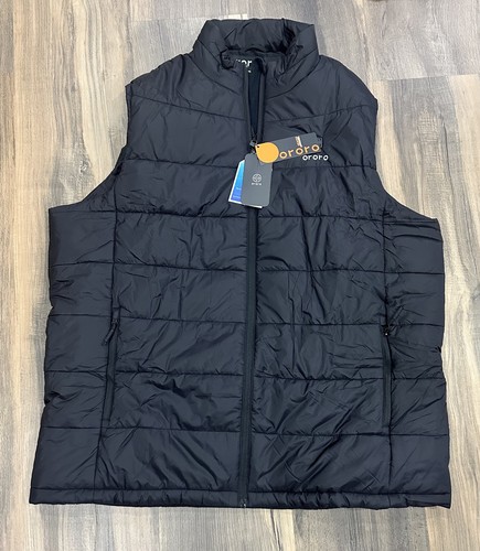 Ororo Vest Men 2XLT Black Puffer Outdoor Comfy NO Battery coat jacket ...