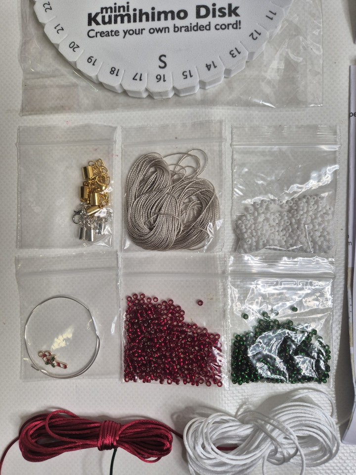 Riverside Beads Candy Cane Kumihimo Christmas Kit New | eBay UK