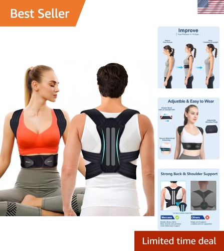 Lightweight Posture Corrector - Adjustable Back Support for Pain Relief ...