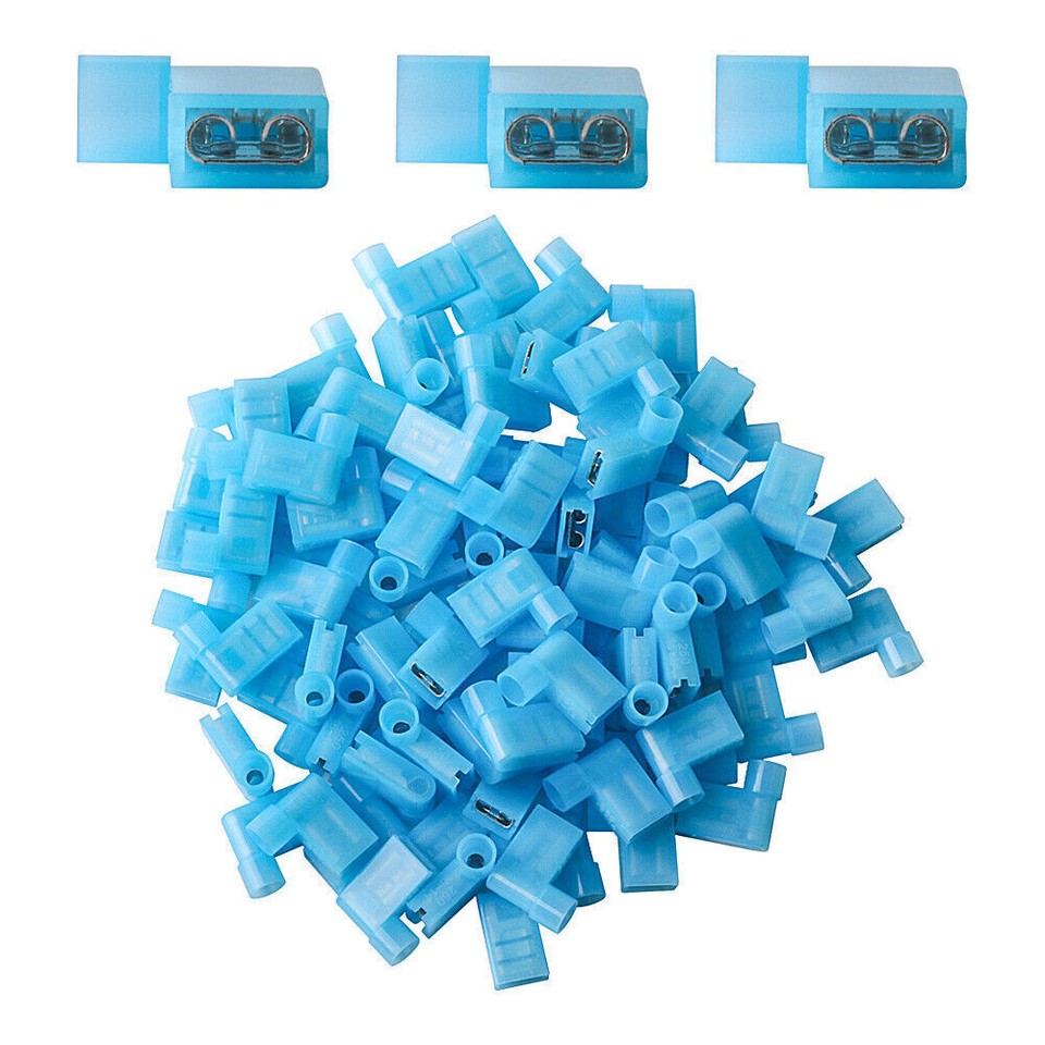 Nylon Female Flag Terminal Right Angle Electrical Wire Spade Connector ...