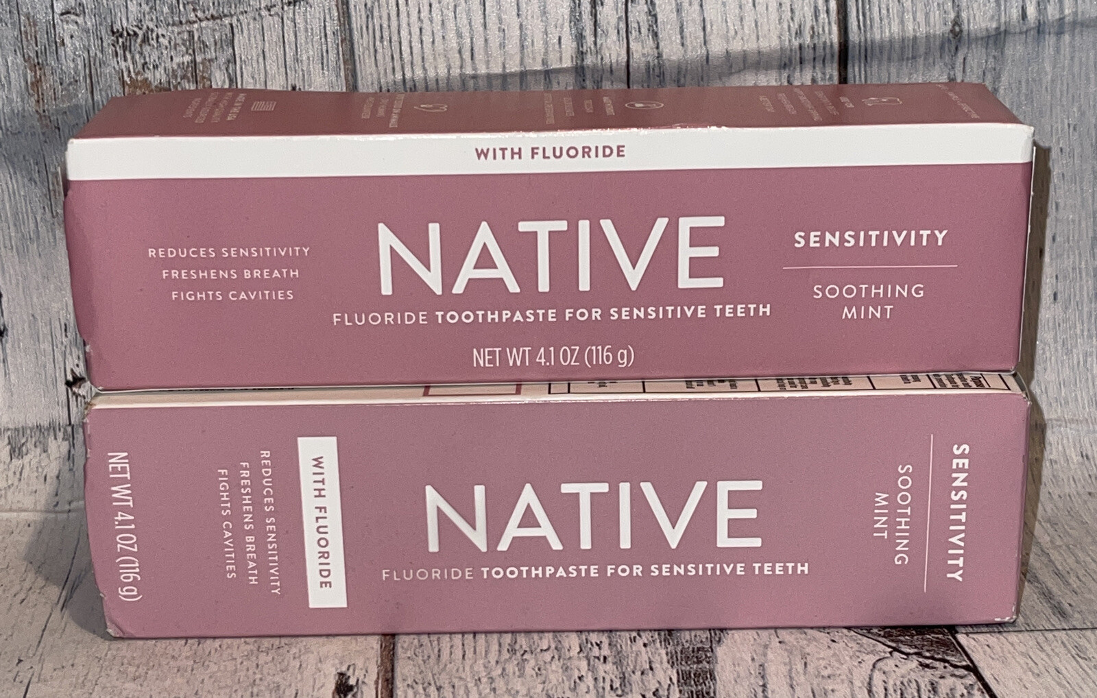 2-PACK Native Toothpaste Soothing Mint, Sensitivity with Fluoride exp 2 ...