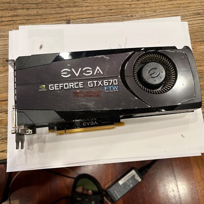 EVGA GeForce GTX 670 2GB FTW 02G-P4-3672-B6 | eBay