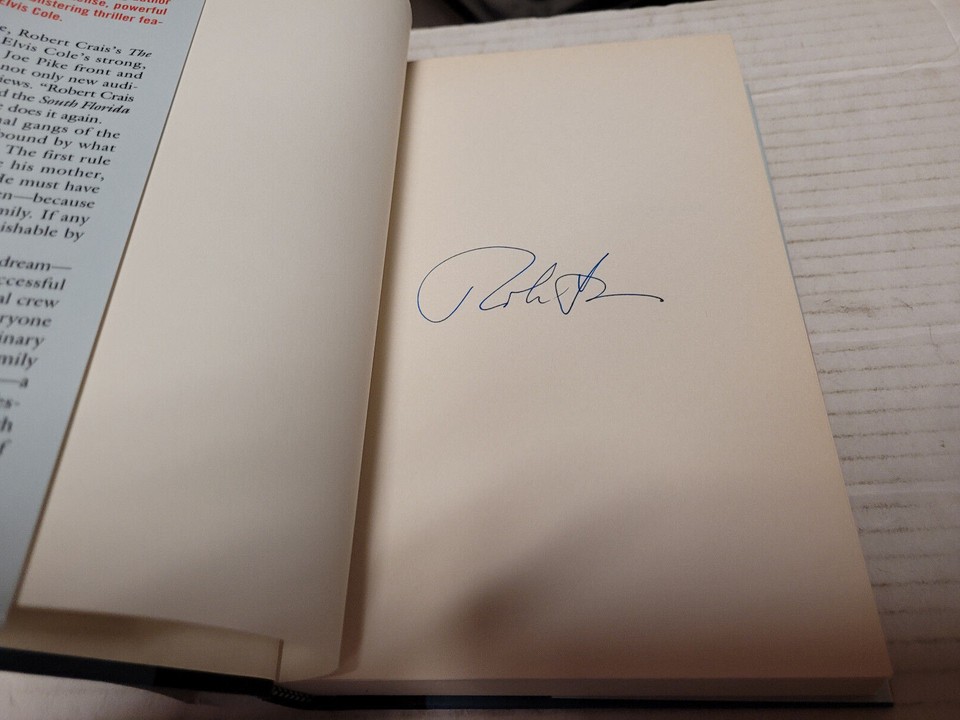 The First Rule by Robert Crais (2010, Hardcover) SIGNED 1st/1st TIPPED ...