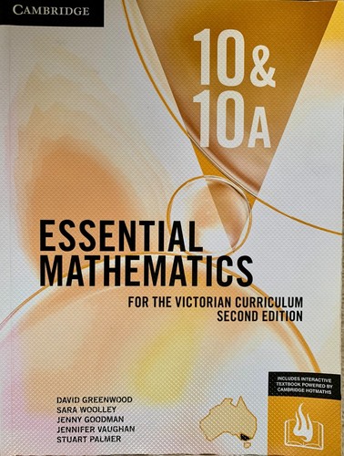 Cambridge Essential Mathematics 10 & 10A - Victorian Curriculum 2nd ...