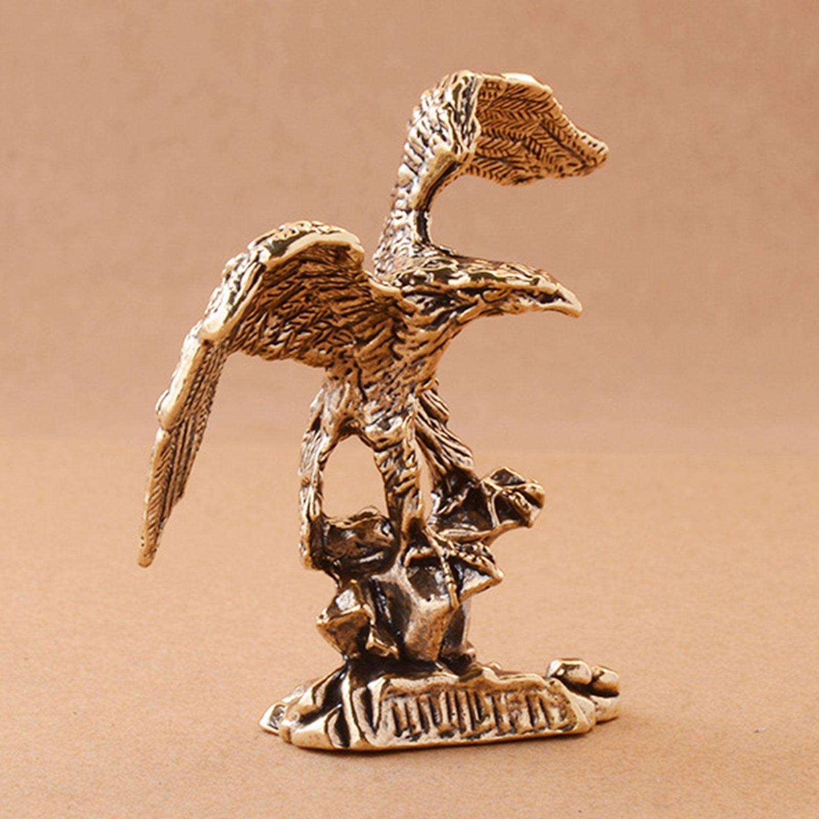 Eagle Figurine Hawk Sculpture Free Stand Table Crafts Collectible ...