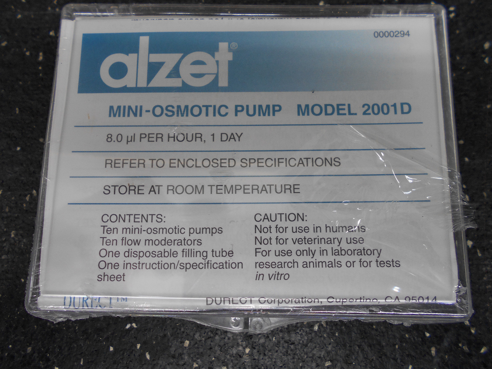 ALZET MINI- OSMOTIC PUMP MODEL 2001D 10/BX | eBay