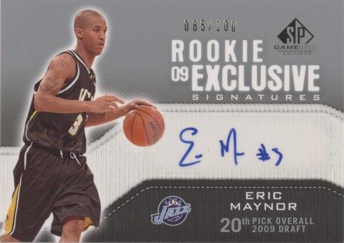 2009-10 SP Game Used - Rookie Exclusive Signatures Eric Maynor #RE-EM ...