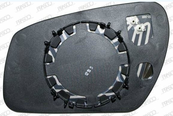 VETRO + specchio di vetro DESTRO SUPPORTO CONVEX-riscaldato CROM ...