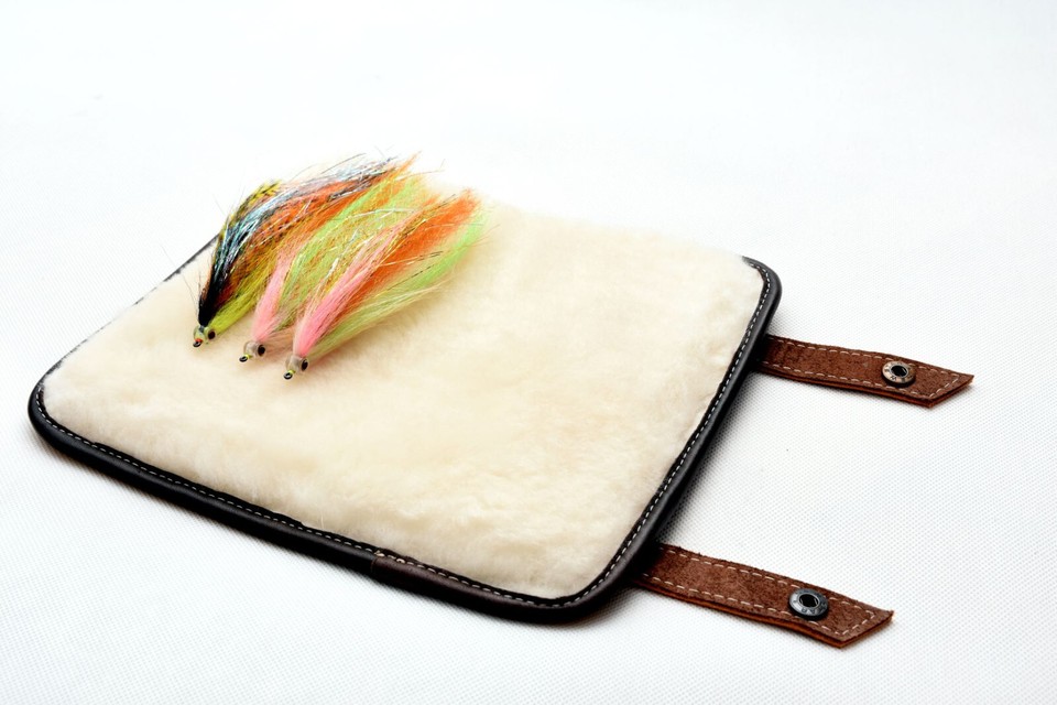 Big Leather Fly Fishing Wallet,Fishing Gift Hand Made Artyfical Fly ...