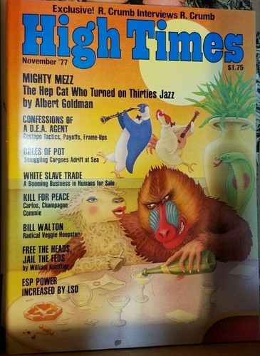 HIGH TIMES R CRUMB MIGHTY MEZZ VINTAGE NOV 1977 MARIJUANA MAGAZINE NOS ...