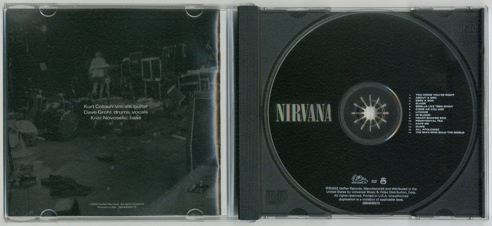 NIRVANA self-titled; 2002 CD DGC 606949350727 | eBay