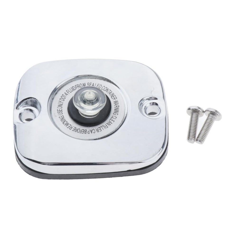 Chrome Smooth Front Brake Master Cylinder Cover compatible | eBay UK