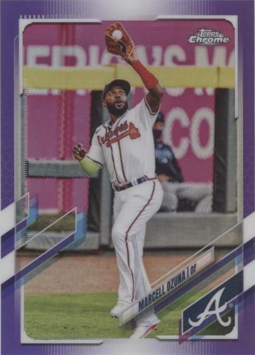 2021 Topps Chrome - Marcell Ozuna #202 Purple Refractor /299 for sale ...