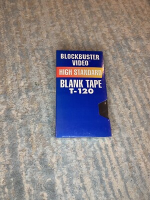 Blockbuster Video High Standard Blank VHS Tape T-120 . Sealed. Vintage ...