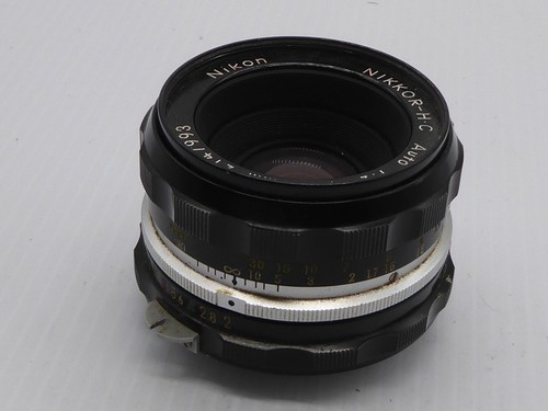 Nikon Nikkor-HC pre ai 50mm Auto F2 Manual Focus Lens + filter + cap ...