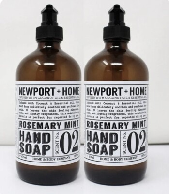 2 Pack - Newport and Home Rosemary Mint Hand Soap 16oz | eBay
