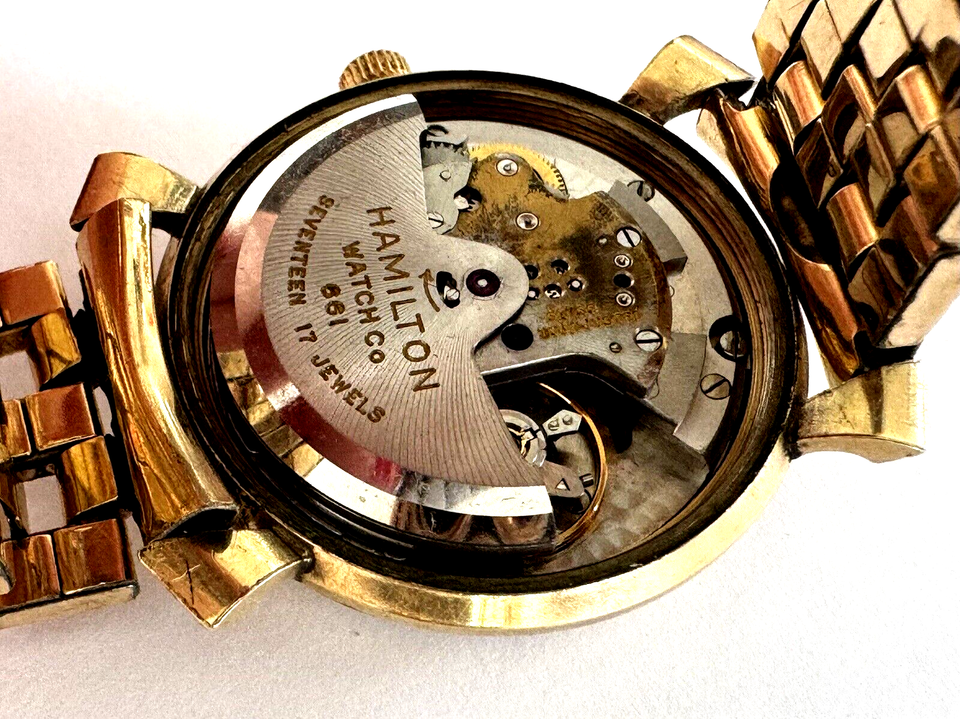 Rare Vintage Hamilton 661 Swiss Automatic Men's Watch 10K Gold Filled ...