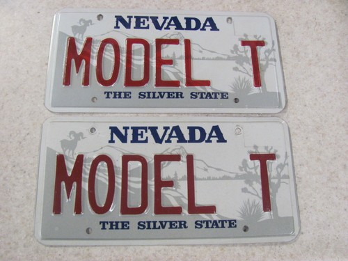 NEVADA Novelty Model T License Plates PAIR | eBay