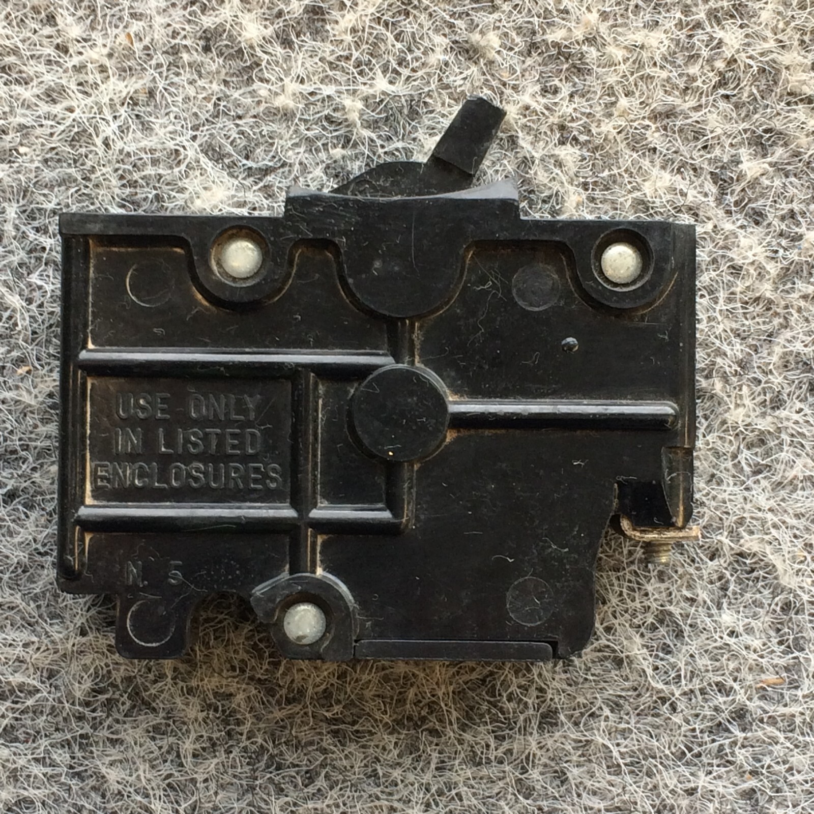Federal Pacific FPE Stab-Lok Bolt On Breaker 1 Pole 20 Amp Type NB120 ...