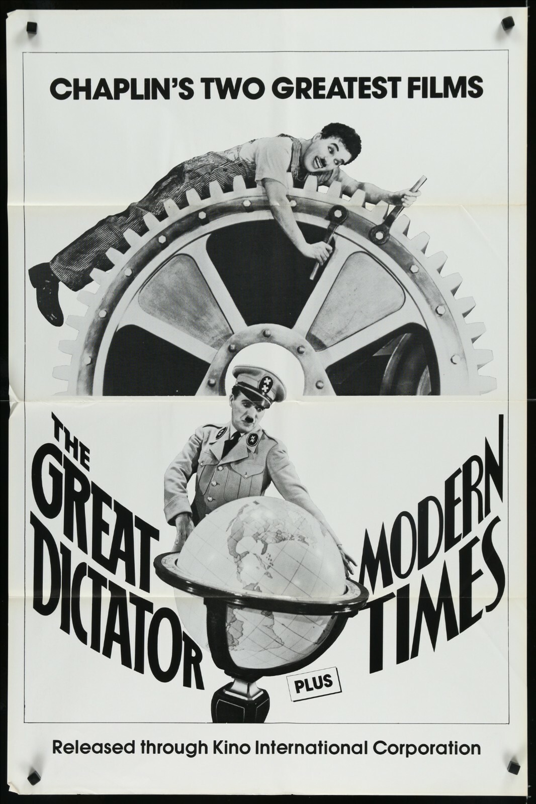 The Great Dictator - Modern Times - original movie poster - Charlie ...