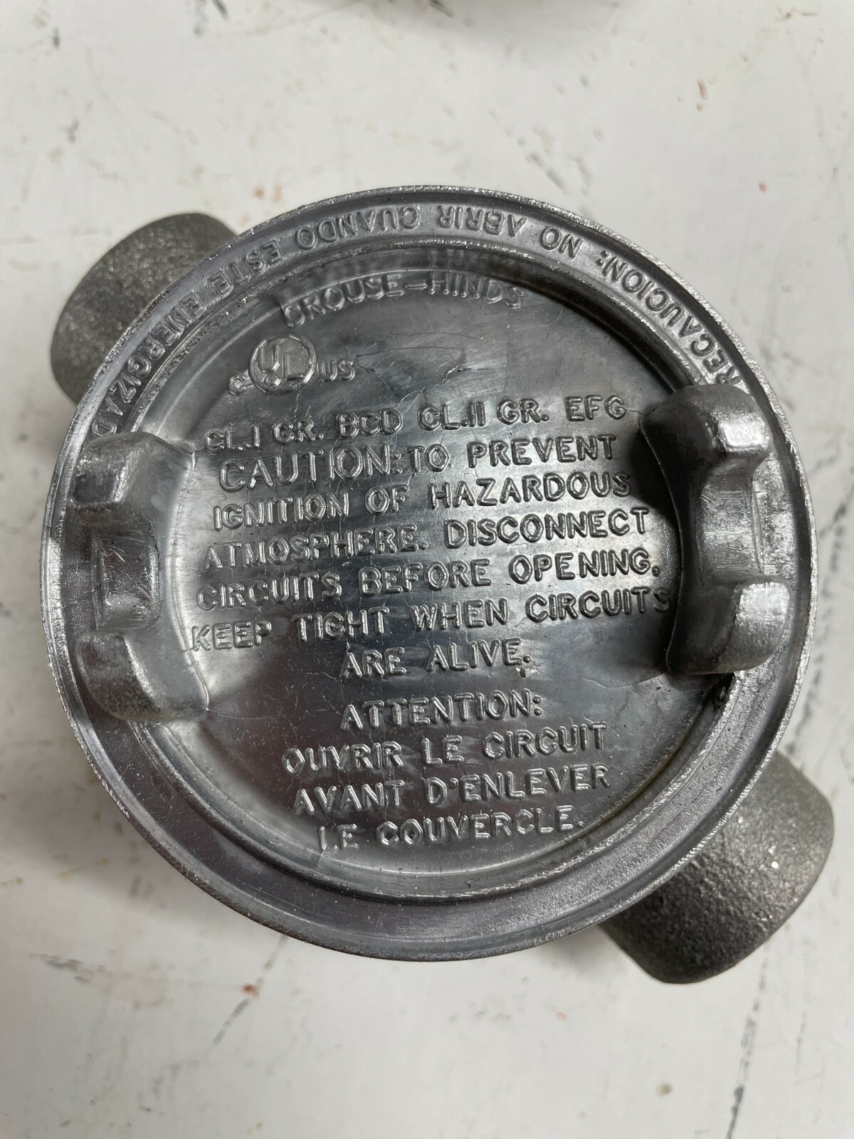 GUAC26-SA Eaton Crouse-Hinds 3/4" Aluminum Conduit Outlet Body / Box ...