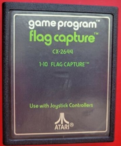 Flag Capture Atari 2600 Green Text Label Game *Cleaned & Tested* STOCK ...