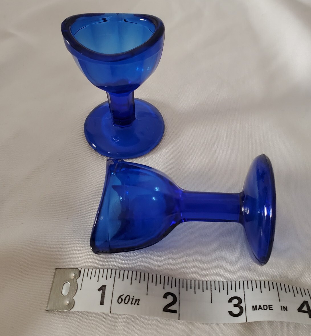 Cobalt Blue Glass Eye Bath Wash Exellent Condition Vintage Set Of 2 ...