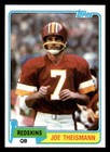 1981 Topps #165 Joe Theismann | eBay