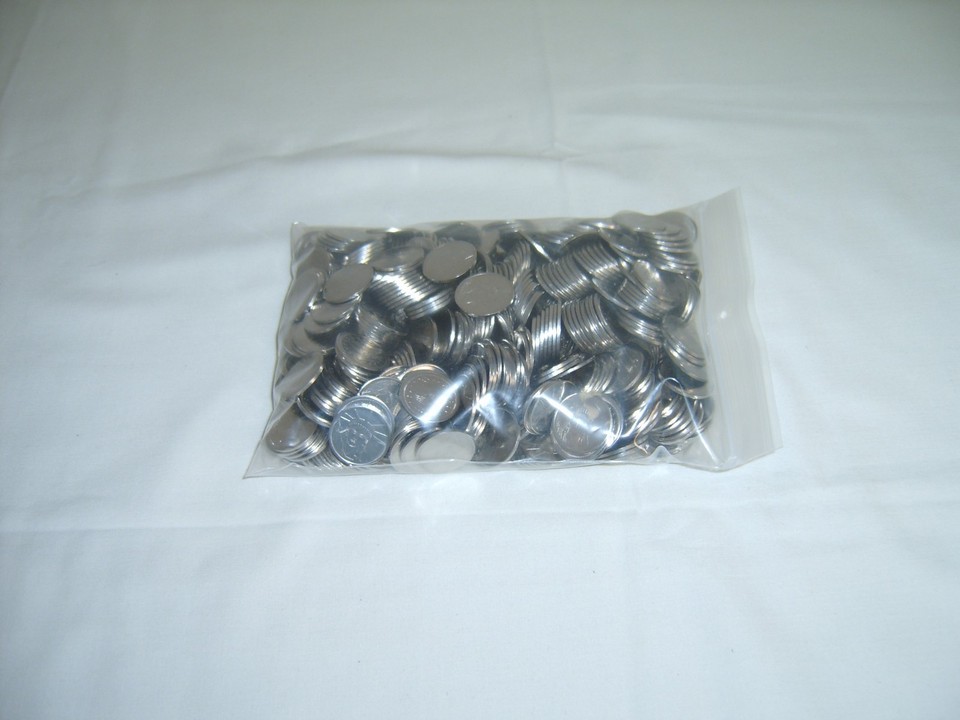 NEW 300 STAINLESS LIBERTY/EAGLE TOKENS FOR PACHISLO SKILL SLOT MACHINES ...