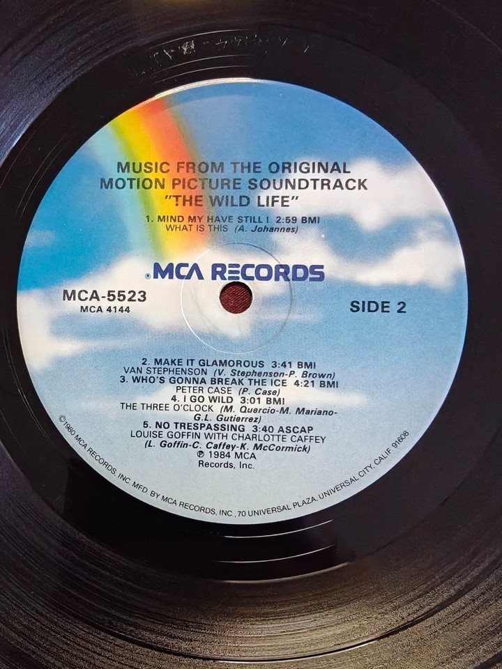The Wild Life – Original Motion Picture Soundtrack LP 1984 MCA Records ...