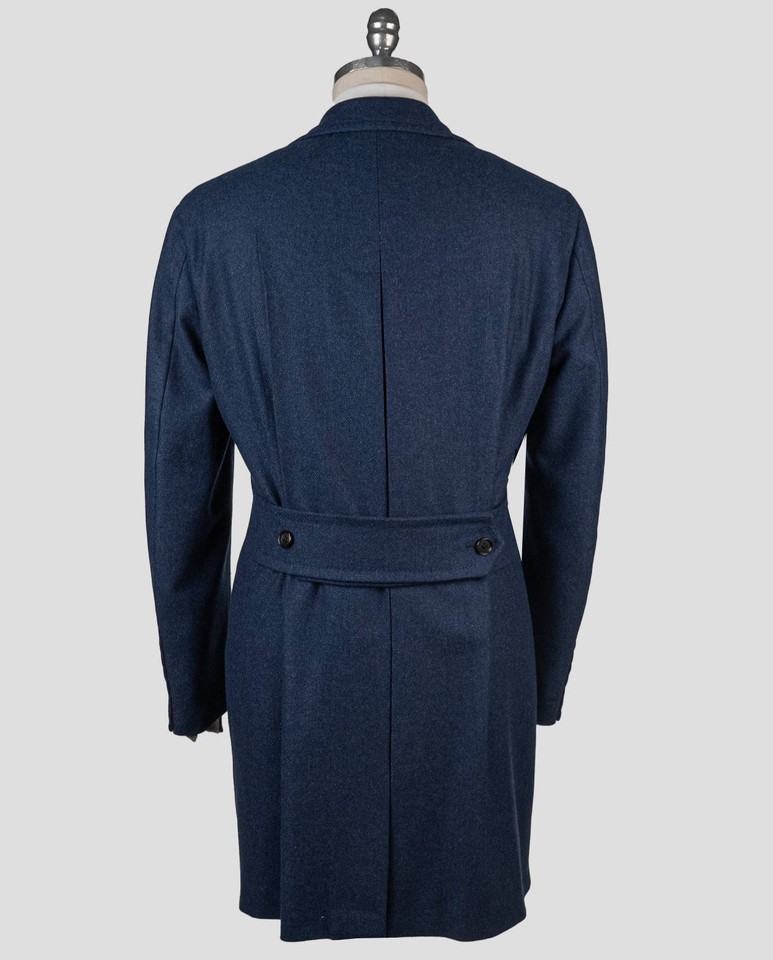 Isaia Blue Wool Cashmere Overcoat Man | eBay