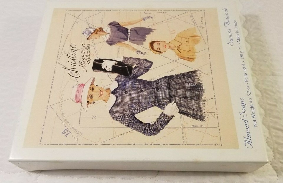 Box of Four Delicately Perfumed Almond Soaps - Christine- Made in ...