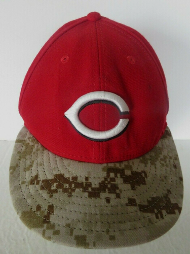 Cincinnati Reds New Era 59Fifty Fitted MLB Hat/Cap Size 7 3/8 Camo Bill ...