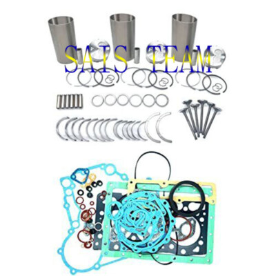 K3C Engine Rebuild Kit W/Valves Ring Bearing Gasket Set For Mitsubishi Tractor | eBay