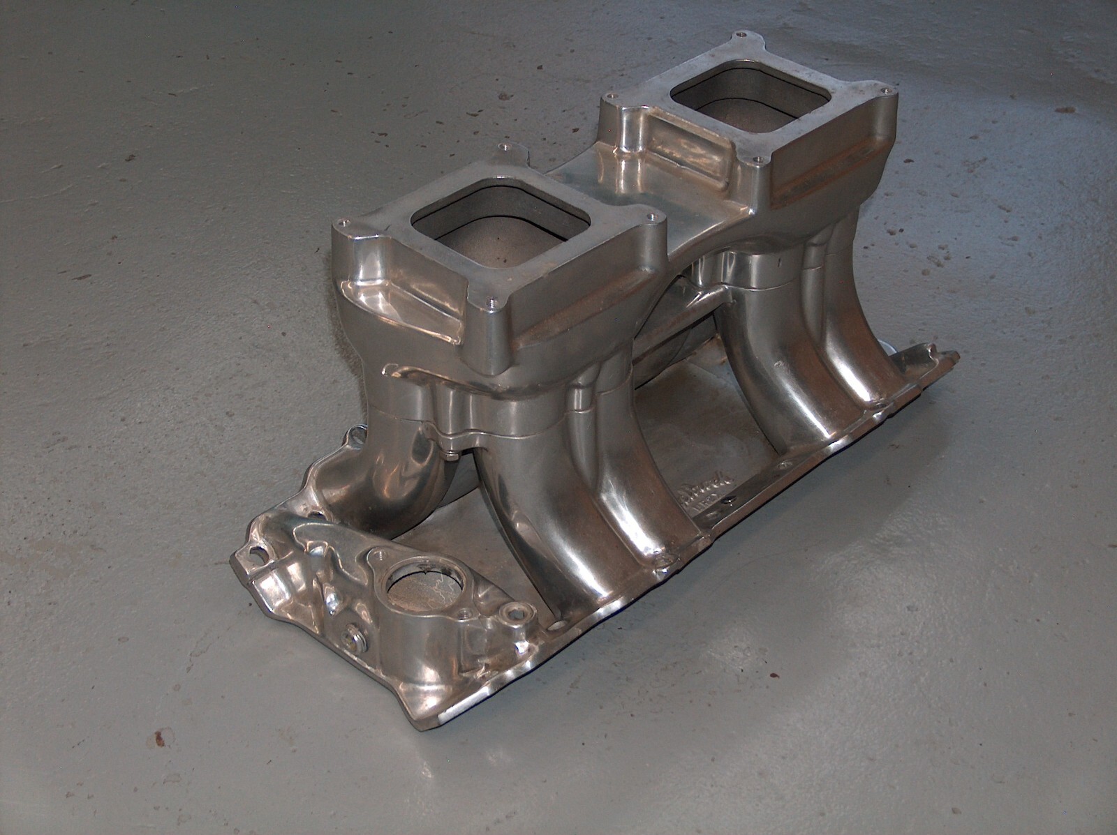 Vintage Edelbrock BB Chevy 2x4 Tunnel Ram Intake Manifold UR2X Chipped ...